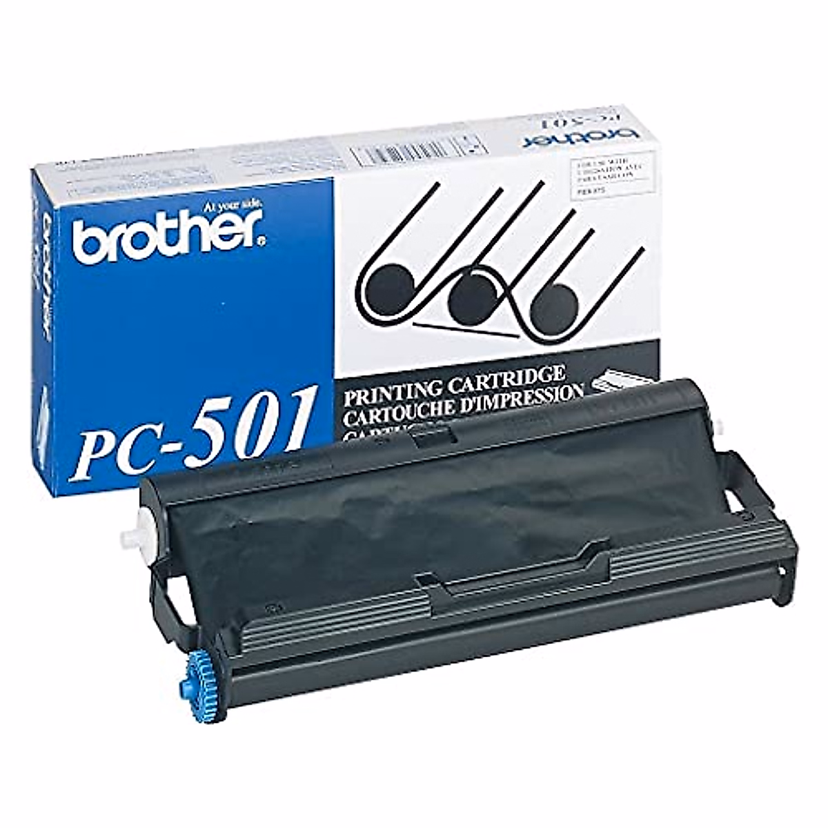 Brother Pc501 Thermal Transfer Print Cartridge, Black - in Retail Packaging