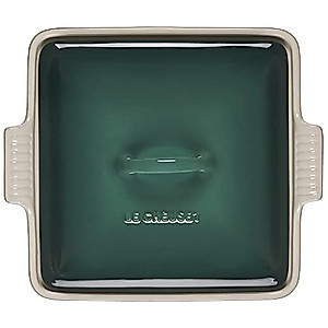 Le Creuset Stoneware Heritage Covered Square Casserole, 9-Inch, Artichaut