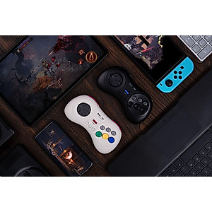 Nargos 8Bitdo M30 Bluetooth Gamepad Controller for The Original Sega Genesis and Sega Mega Drive-(Bluetooth Version)