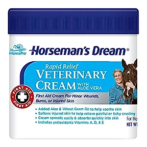 Corona Horseman's Dream Vet Cream Jar Horse Minor Wounds Skin Soothe Conditions, 16 oz