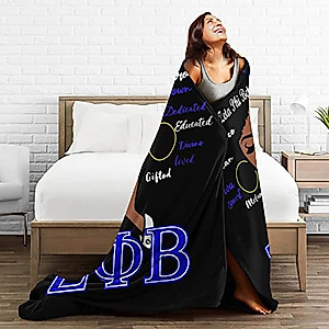 Sorority Gifts for Women,Lightweight Throw Blanket Sorority Paraphernalia Gifts Blanket Bedroom Living Room Sofa Warm Blanket 50"x40"