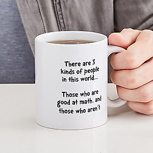 CafePress Math People Black Ceramic Mug Ceramic Coffee Mug, Tea Cup 11 oz