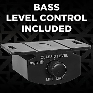 NVX XAD13 2000W RMS 1-OHM Stable Full Bridge Class D High Power Competition Monoblock Car Audio MOSFET Amplifier with Remote Subwoofer Level Control