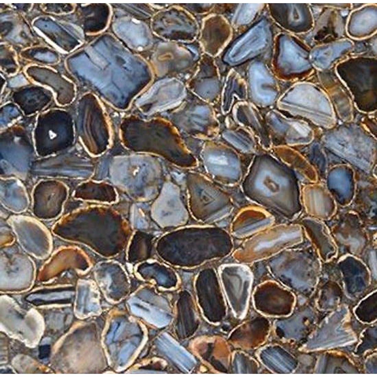 48"x24" Mix Multi Colour Agate Table Top Rectangular Table, Center Table, Coffee Table, Patio Table, Hallway Table, Living Room Furniture