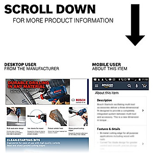 BOSCH IMC500 5-Piece Impact MultiConstruction Drill Bit Set