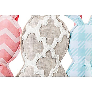 Evergreen Easter Bunny Garden Door Decor | Front Door Entryway Home Wreath | Double Sided | 17 Inches | Outdoor Safe | Welcome | Weatherproof