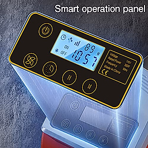 LVYUAN Multi-Purpose Mini Mighty Air Mover, Utility Fan, Dryer, Blower and Timer for Restoration, Cleaning, Home and Plumbing Use - 1/4 HP, 900 CFM, 3 Speeds, 3 Angles, Red, Small (New-Red)