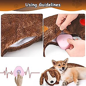 Moropaky Heartbeat Toy Puppy Heartbeat Stuffed Animal Heartbeat Plush Toy for Puppy, Dog Heartbeat Toy for Pet Anxiety Relief Behavioral Sleep Aid Crate Kennel Training Puppy Cuddly Comfort Toy…