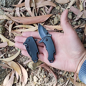 CHYI-GOGO 2 PCS Outdoor hiking camping knife,Men's portable pocket knife, mini folding knife, portable EDC tool knife. Gift for Man and dad