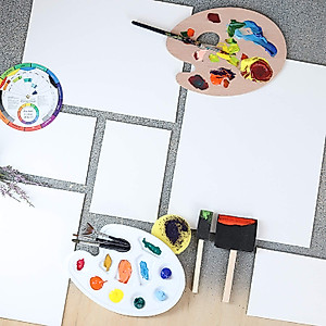 Glokers Paint Canvas Panels Set - 24 Primed Art Canvases for Painting - 11x14, 9x12, 8x10, 5x7 - White Cotton Blank Canvas Board Great for Wet or Dry Media, Acrylic, Oil, Gouache & Tempera