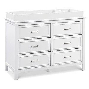 DaVinci Charlie 6-Drawer Double Dresser in White