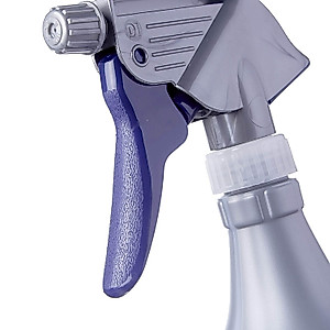 Consolidated Plastics Spraymaster Spray Bottle (12 Pack) Leakproof Sprayer, HDPE, Gray, 32oz