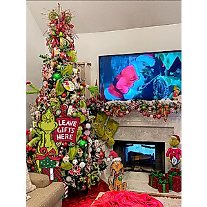 Large Funny Christmas Decorations, Christmas Thief Cardboard Cutouts for Christmas Tree Decorations Xmas Home Decor -2pc