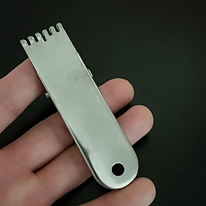 BESPORTBLE Maggots Catching Tools 6Pcs Stainless Steel Hook Clips Worm Catching Clamp Fishing Bait Clips Baits Catcher