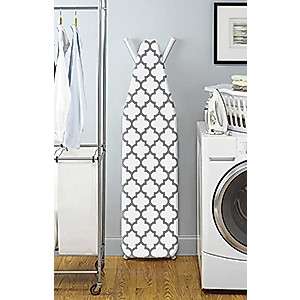 Whitmor Deluxe Ironing Board Cover and Pad (Ironing board not included) - Medallion Grey