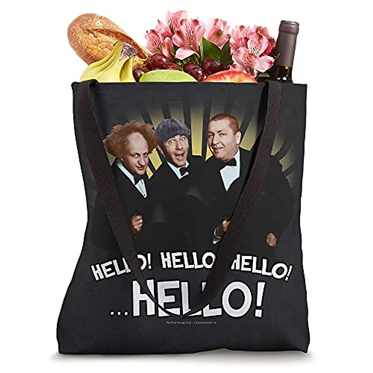 The Three Stooges Hello! Hello! Hello! ...Hello! Tote Bag