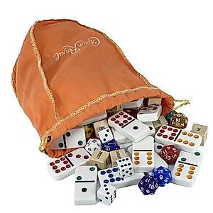 Orange Crown Royal Bag w/Drawstring - Perfect for Storage Gift Bags Shiftboot Carrying Dice or Games Felt Fabric for Sewing - from Crown Peach Bottles