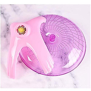 zswell Hamster House Wood Bridge Climb Kit Exercise Wheel Jogging Running Silent Spinner Flying Saucer Pet Toys for Rat Gerbil Guinea Pig Chipmunk Mouse Small Animals