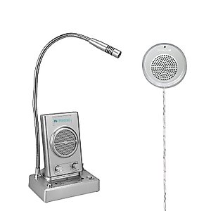 Retekess TW102 Window Intercom,Window Speakers, 8M Cable with Loud Outer Speaker, Connect Wireless Mic,Intercom System for Hotel,School,Medical Center