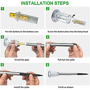 VISFLAIR Solar Pathway Lights Outdoor Decorative 12 Pack LED Waterproof Stainless Steel Garden Stakes Lights for Outside Yard, Path, Patio, Driveway Decor Landscape Lighting