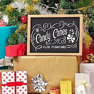 10 Pieces Christmas Stencils Reusable, 8 X 11 Inch Holiday Farm Fresh Christmas Tree Stencils for Painting on Wood Sign DIY Crafts Fabric Canvas Winter Decor (10pcs A4 chrismtas-old)