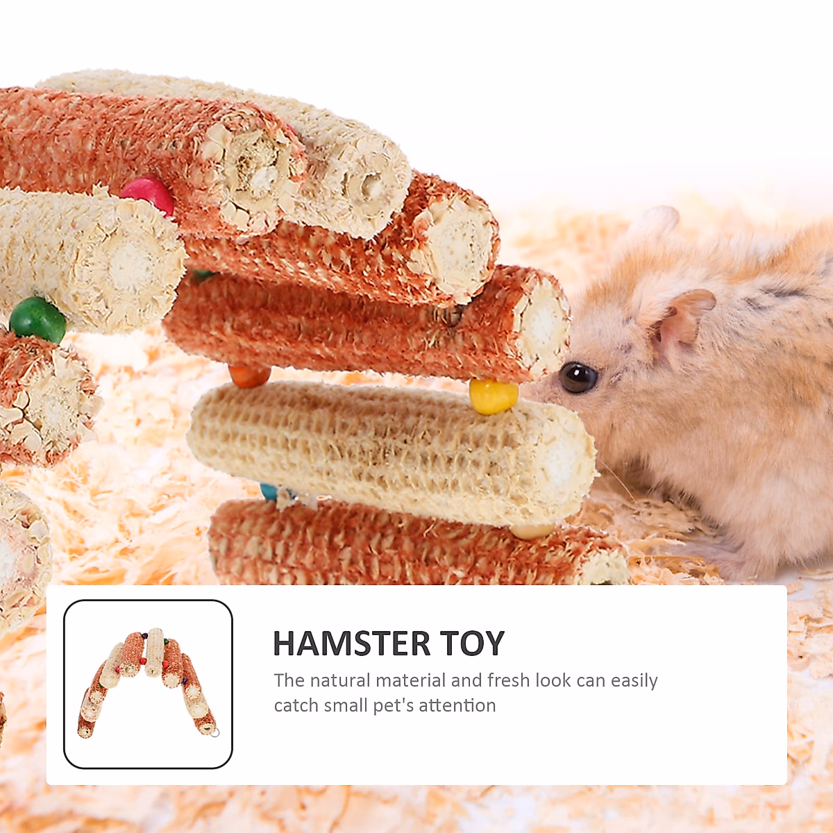 Mipcase Hamster Toy Decorative Bunny Plaything Decorative Chinchilla Toy Bunny Supply Bunny Toy Hamster Accessory Decorative Hamster Plaything Wear-Resistant Chinchilla Plaything