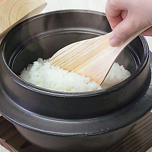 Japanese Rice Cooker Donabe Clay Pot Set, 1 Go (1 Cup)
