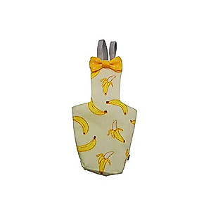 Hibye Parrot Diaper with Bowtie Cute Colorful Fruit Floral Cockatiel Pigeons Small Medium Large Pet Birds Flight Suit Clothes Washable Supplies