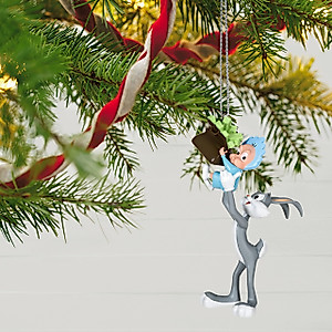 Hallmark Keepsake Christmas Ornament 2021, Looney Tunes Bugs Bunny and Baby Finster Baby Buggy Bunny