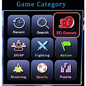 RegiisJoy 20000 in 1 Bluetooth Arcade Game Console Pandora Box 30S Wireless Game Machine for PC & Projector & TV, 2-4 Players, 1280X720, 3D Games, Search/Hide/Save/Load/Pause Games