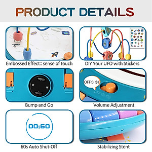 LTKFFFdp Baby Crawling Toys 6 to 12-18 Months Boy Girl Bump and Go Music Light Baby Einstein Toys for 1 Year Old, Developmental Infant Gross Motor Toys for Baby First Birthday Gift Sensory Toys