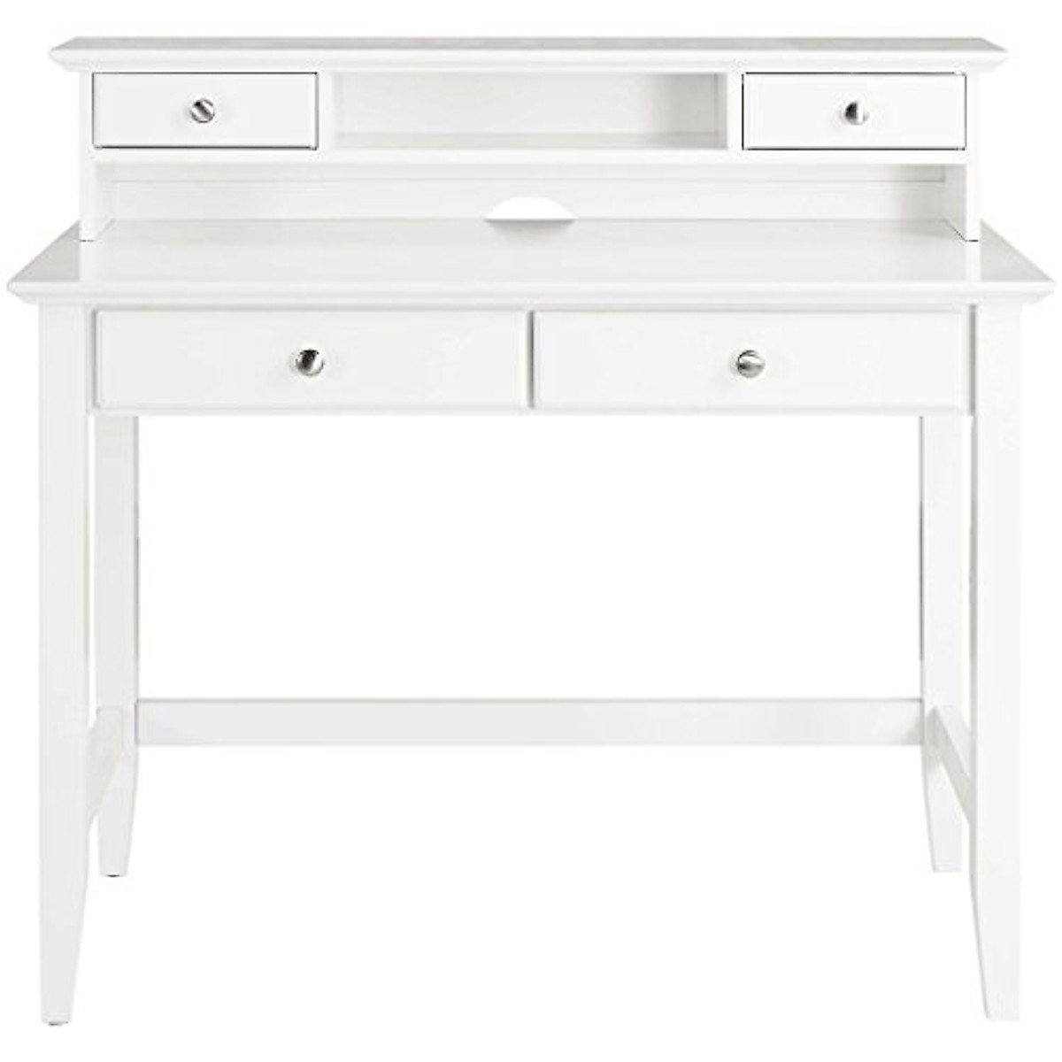 Crosley Furniture Campbell Writing Desk with Hutch - White