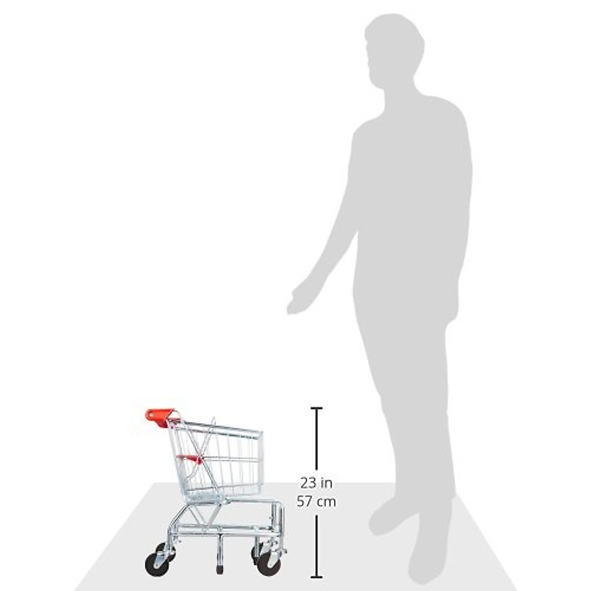 Melissa & Doug Toy Shopping Cart With Sturdy Metal Frame - Toddler Shopping Cart, Pretend Grocery Cart, Supermarket Pretend Play Shopping Cart For Kids Ages 3+