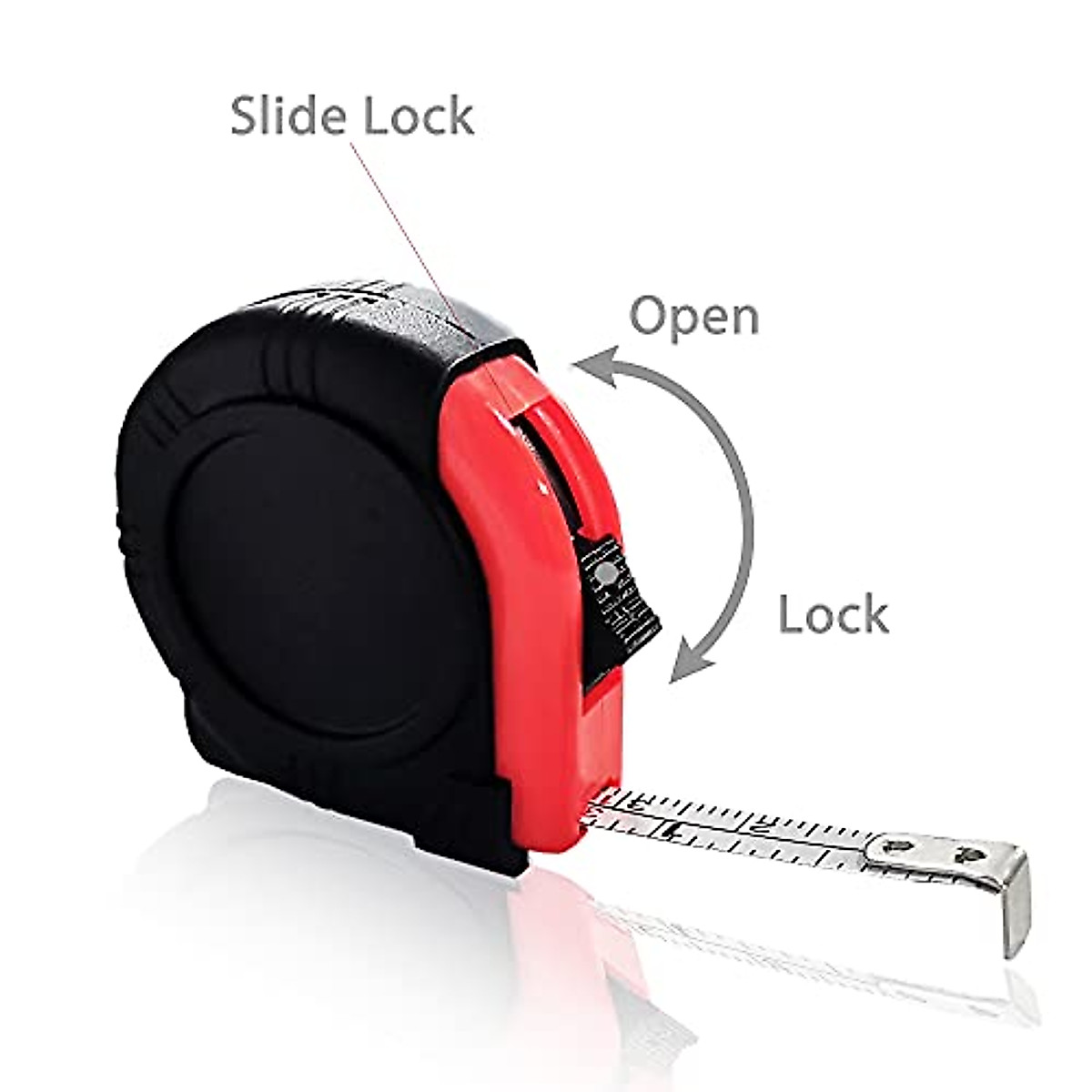 4 Pack 100cm/3ft Retractable Tape Measure,Metric/Inch Accurate Keychain Tape Measure,Kids Tape Measure,Locking Small Measuring Tape with Autowind Measurement Tape for Body Measuring