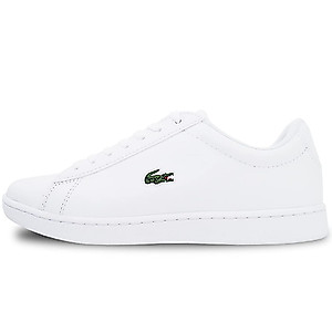 Lacoste Women's Hydez Sneaker, White/Gold, 7.5