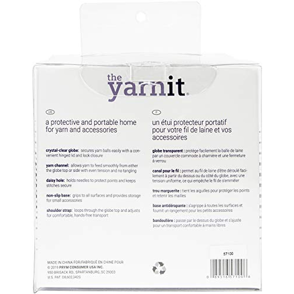 Prym The Yarnit Yarn Solutions, Clear/Purple