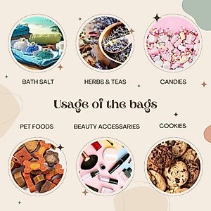 Cute Animal Goodies Bags | Reusable Stand Up Pouch with Clear Window | Zipper Closure | Resealable | Heat-Sealable | Great for Gift & Small Business (3 SIZE, 24, Count)