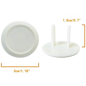 AKOAK 20 Count Outlet Plug Covers,Child Proof Safety Electrical Plugs Protector