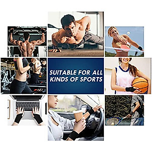 YOGINGO 2 Pack Wrist Brace for Right&Left Hand - Wrist Wraps for Men&Women - Adjustable Wrist Band for Sports Protecting/Tendonitis Pain Relief/Injury Recovery/Daily Work,Carpal Tunnel Wrist Brace