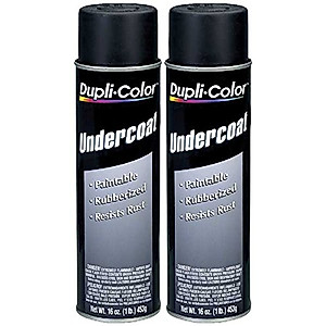 Dupli-Color UC101 Paintable Rubberized Undercoat (16 oz) - 2 Pack