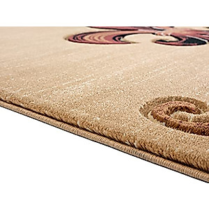 United Weavers of America Bristol Barnsley Beige Mat Rug, 2'7" x 4'2"