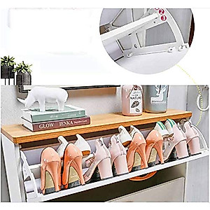 TFIIEXFL Dump Shoe Cabinet -Thin 24cm Home Entrance Simple Economical Multi-Function Hall Storage Entrance Porch Shoe Cabinet