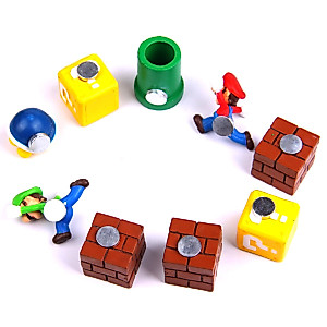 14 Pcs Mario Fridge Magnets Set, Refrigerator Magnets, Office Magnets/Calendar Magnet/Whiteboard Magnets/Mario Decorative Refrigerator Magnets Kitchen Kit