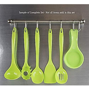 Reston Lloyd Melamine Slotted Spoon Kitchen Utensil, Premium Quality Utensil with Heat Resistant Ergonomic Handle, Durable BPA-Free Plastic, 11.5 inch long, Set of 6,