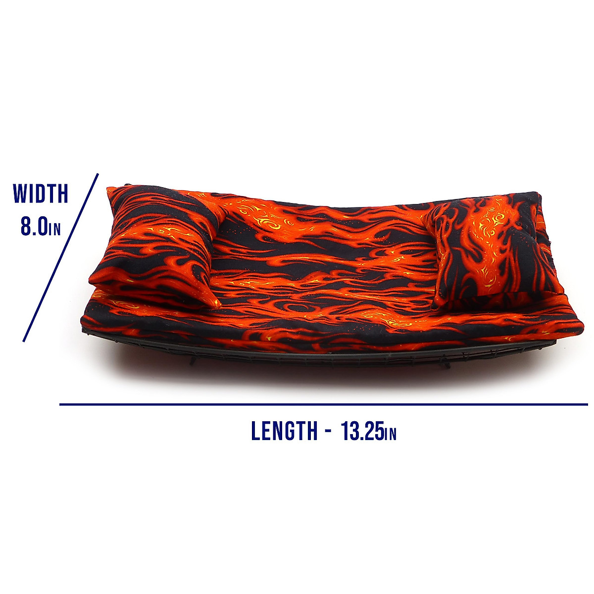 Chaise Lounge for Bearded Dragons, Flames Fabric