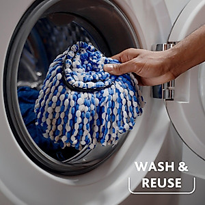 O-Cedar EasyWring RinseClean Microfiber Spin Mop & Bucket Floor Cleaning System with Lavender Pac (Variety Pack)