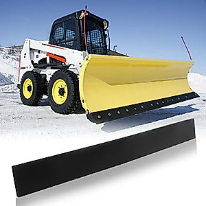 vikofan 57" Snow Plow Edge Snow Plow Rubber Deflector Plow Cutting Edge 57" Long x 6" Wide x 1" Thick