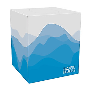 Georgia-Pacific Preference 2-Ply Facial Tissue by GP PRO (Georgia-Pacific) Cube Box 46200 100 Sheets Per Box 30 Boxes Per Case White