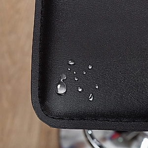 NOBPEINT Contemporary Chrome Air Lift Adjustable Swivel Bar Stool, Set of 2, Black