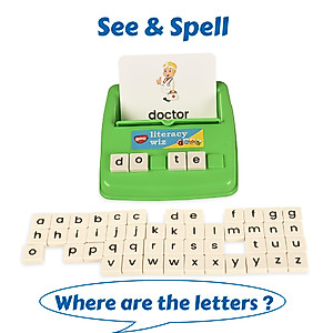 BOHS Spanish and English Literacy Wiz Game - Preschool Language Learning Educational Toys